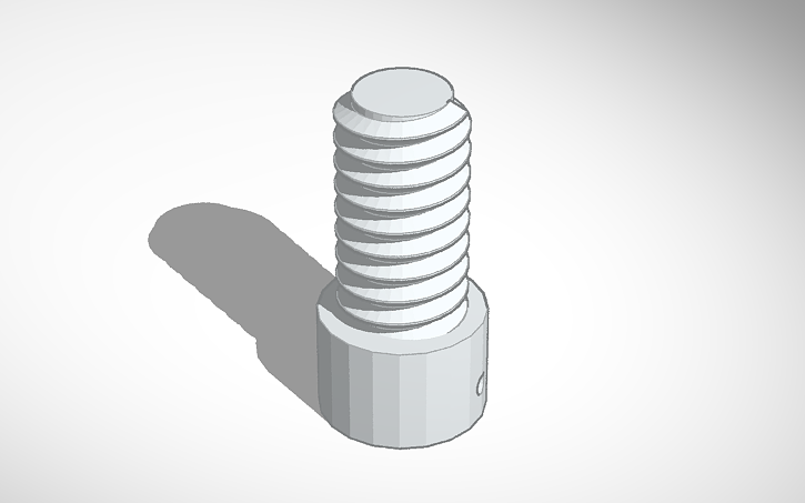 3D design Broom Handle Adapter Screw - Tinkercad
