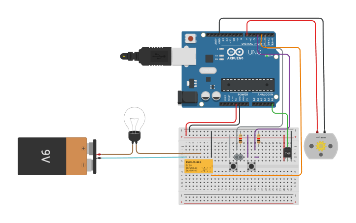 Circuit design Arduino simulacion 3 - Tinkercad Circuit design Arduino simulacion 3 - Tinkercad