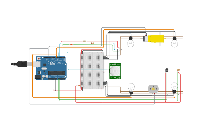 Circuit design Project on Home Automation II - Tinkercad
