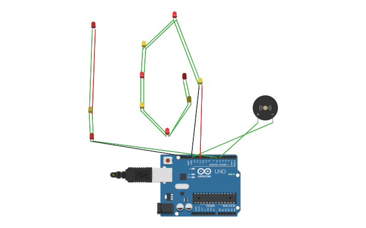 Circuit design birthday song - Tinkercad