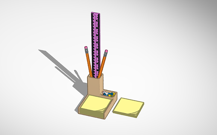3D design Design Challenge: Desk Organizer - Tinkercad