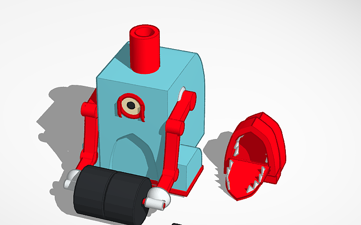 3D design ROBOTS (2005) Street Sweeper (3d Print Toy) - Tinkercad