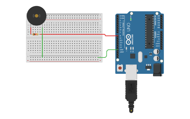 Circuit design Igor-proj buzzer | Tinkercad