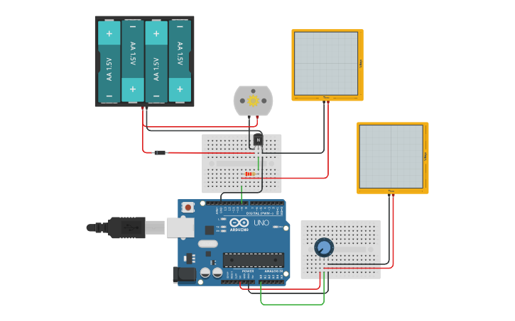 Circuit design Control de velocidad - motor dc - Tinkercad Circuit design Control de velocidad - motor dc - Tinkercad
