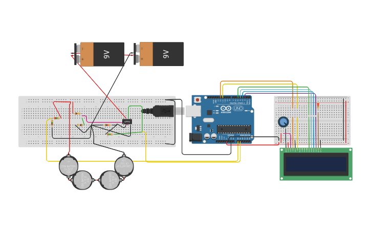 Circuit design Battery Management System - Tinkercad