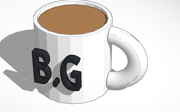 3D design kubek - Tinkercad