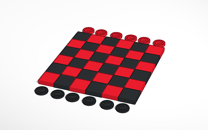 3D design checker board(modified for Sports Man) | Tinkercad