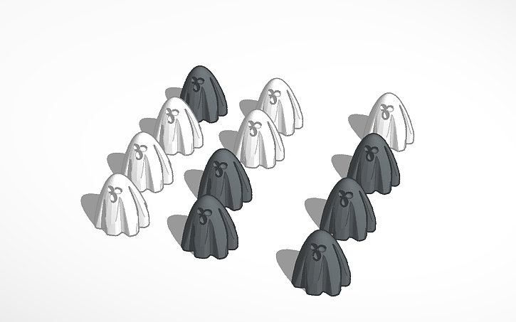 3D design ghost - Tinkercad