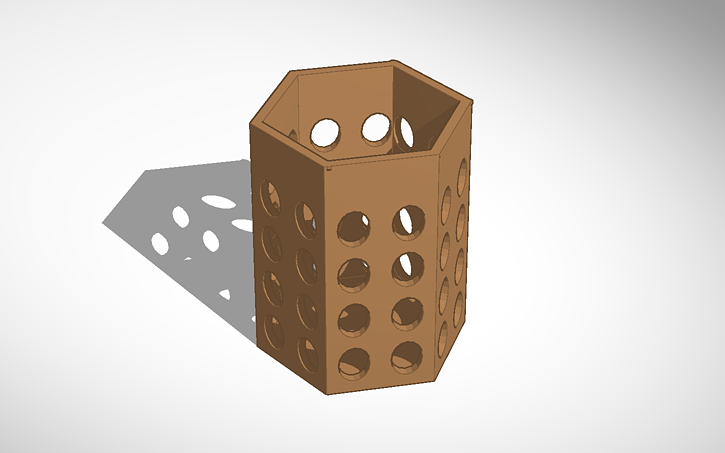 3D design Pencil Holder | Tinkercad