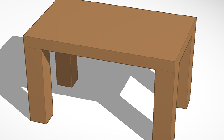 3D design Table - Tinkercad