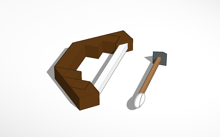 3D design bow and arrow - Tinkercad