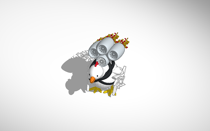 3D design chicken derp | Tinkercad