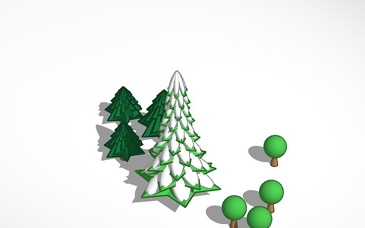 3D design Forest - Tinkercad