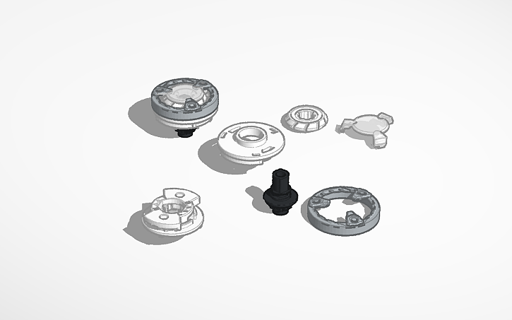 3D design beyblade x template redone - Tinkercad