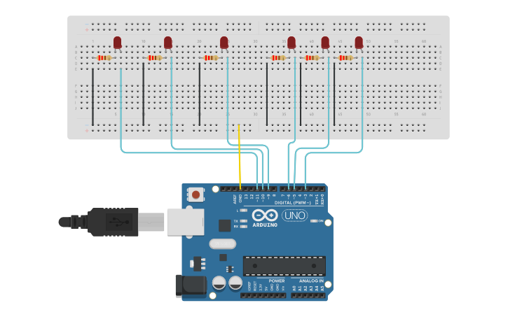 Circuit design es.04 Pautasso fade del led | Tinkercad
