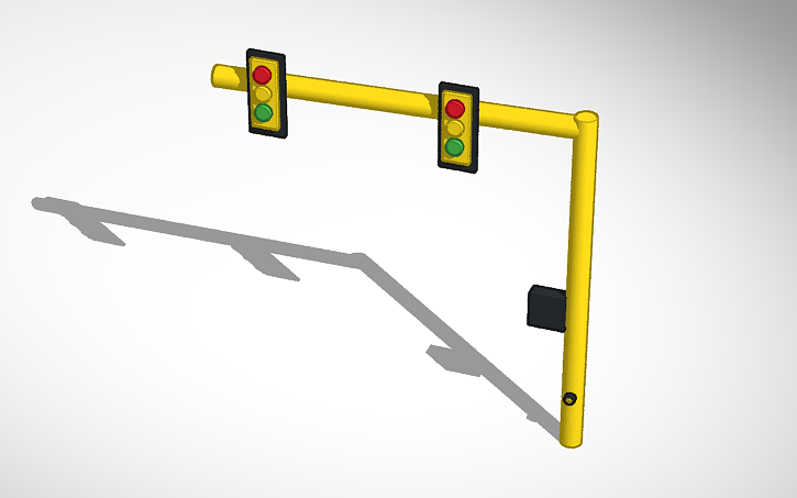 3D design Copy of Traffic Light - Tinkercad