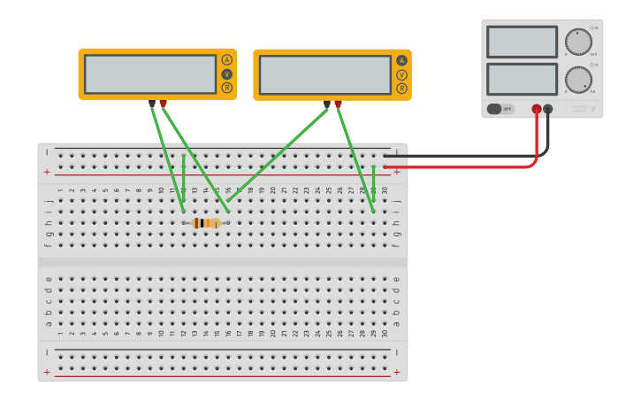 Circuit Design Voltage And Current Measurement Tinkercad