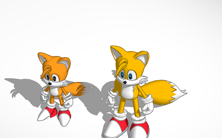 3D design tails - Tinkercad