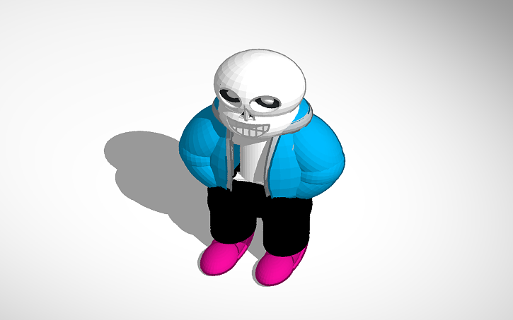 3D design Sans (Undertale) - Tinkercad