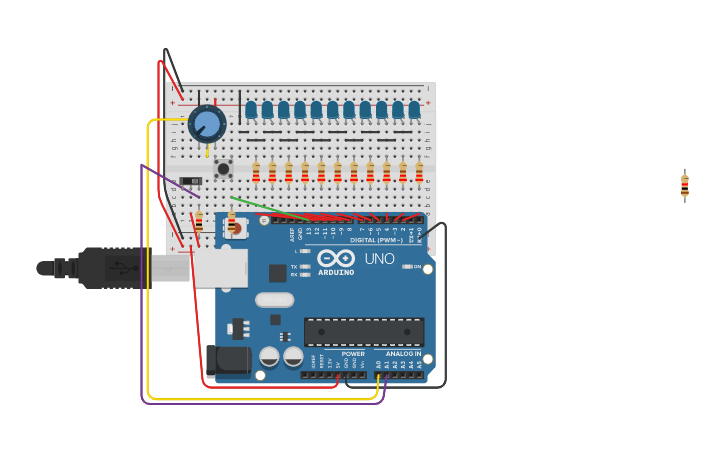 Circuit design Deluxe Binary Counter Reborn | Tinkercad