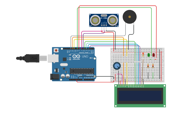 Circuit design Smart Watch - Tinkercad