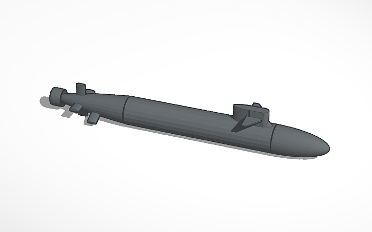 3D design American Virginia Class Sub - Tinkercad