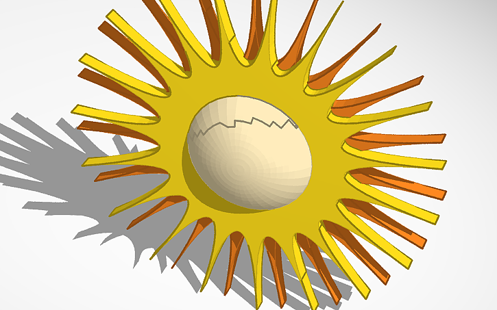3D design sun - Tinkercad