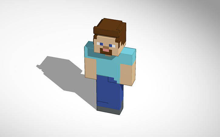 3D design Minecraft Steve - Tinkercad