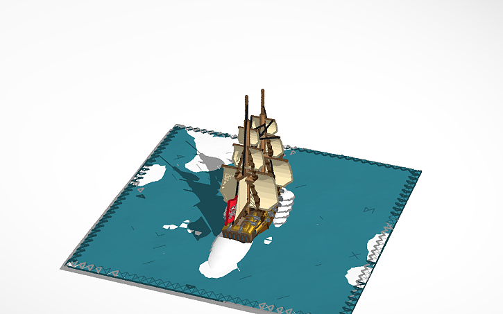3D design Pirate Ships - The Forward - Tinkercad