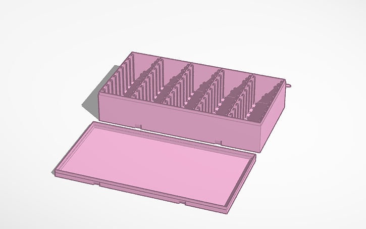 3D design Embroidery Floss Bobbins and Box - Tinkercad