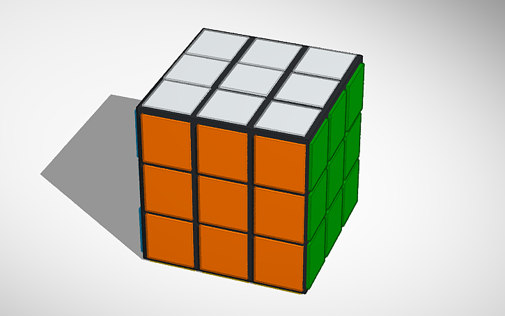 3D design cube rubik - Tinkercad