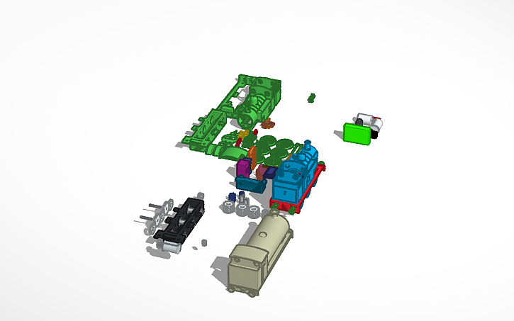 3D design Gauge 1 Thomas The Tank Engine Mk1 - Tinkercad