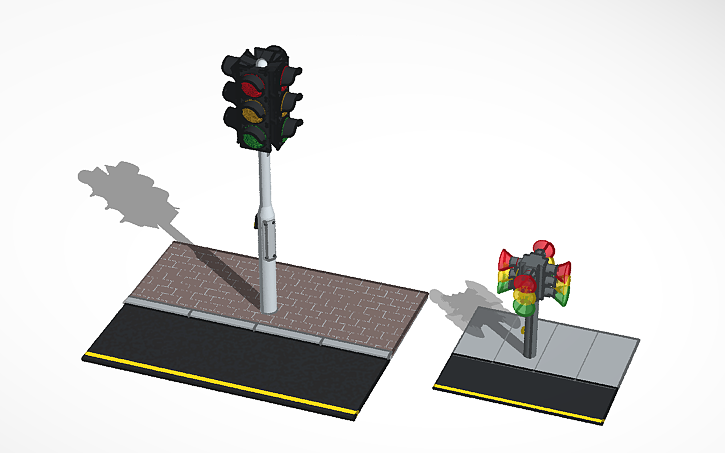 3d Design Stop Light Model Remakefaves1 Tinkercad 