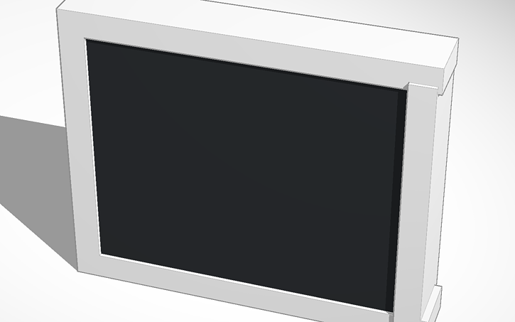 3D design chalkboard - Tinkercad