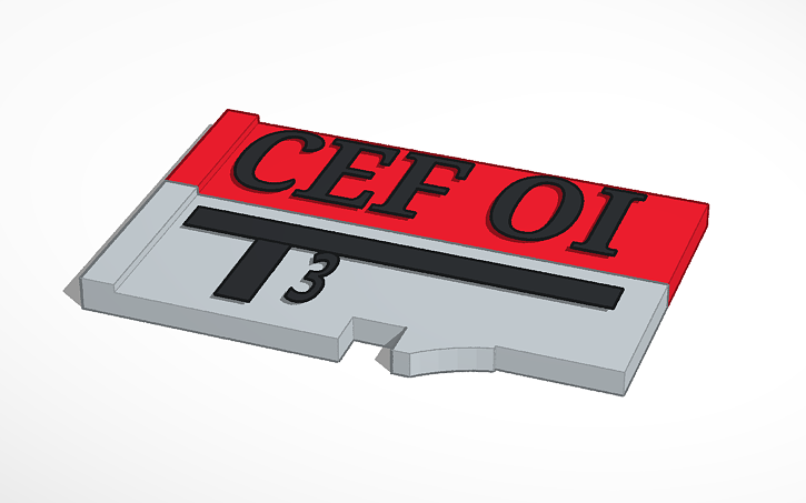 3D design Sd Card CEF | Tinkercad