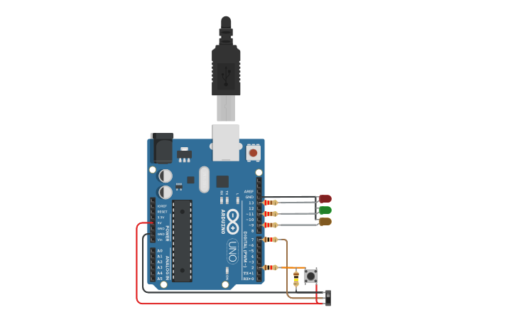 Circuit design Timers utilisant la fonction "millis()" | Tinkercad