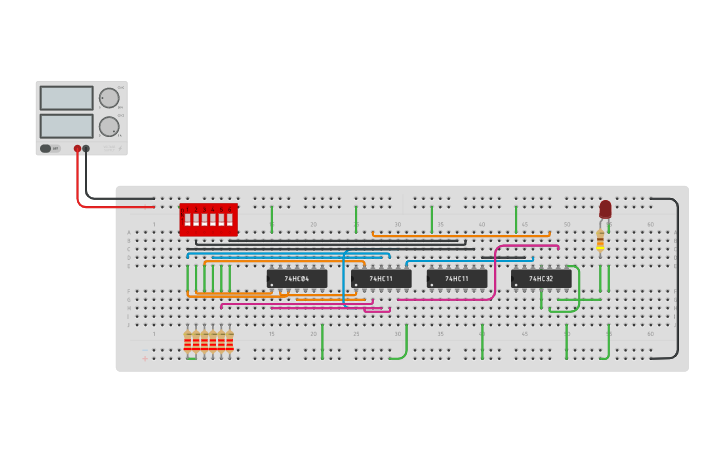 Circuit Design Exp 7 [ 4 1 Multiplexer] Tinkercad