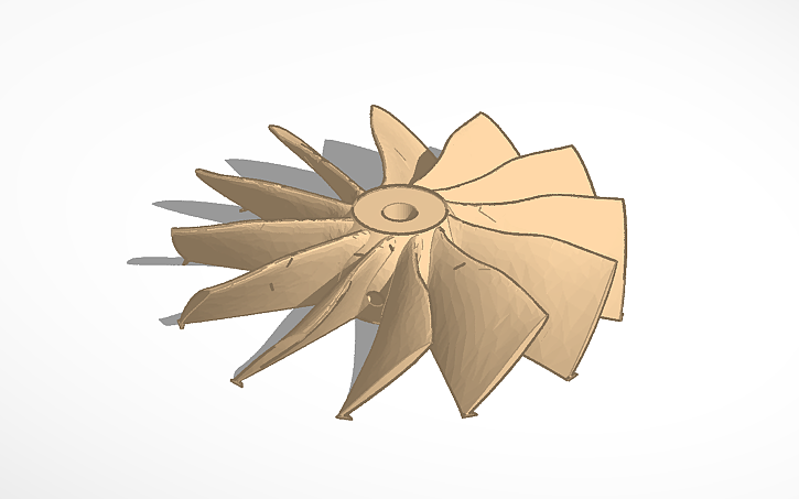 3D design Impeller - Tinkercad