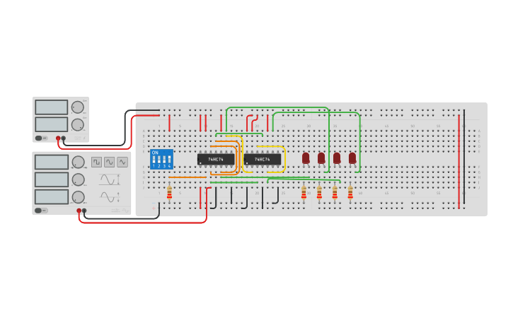 Circuit Design H Serial Input Parallel Output Sipo Tinkercad