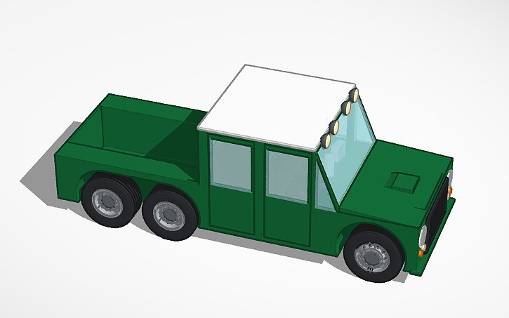 3D design off road pick up truck 7x6 v2 - Tinkercad