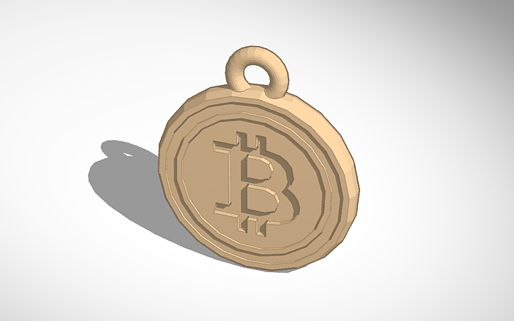 3D design LLAVERO BITCOIN - Tinkercad