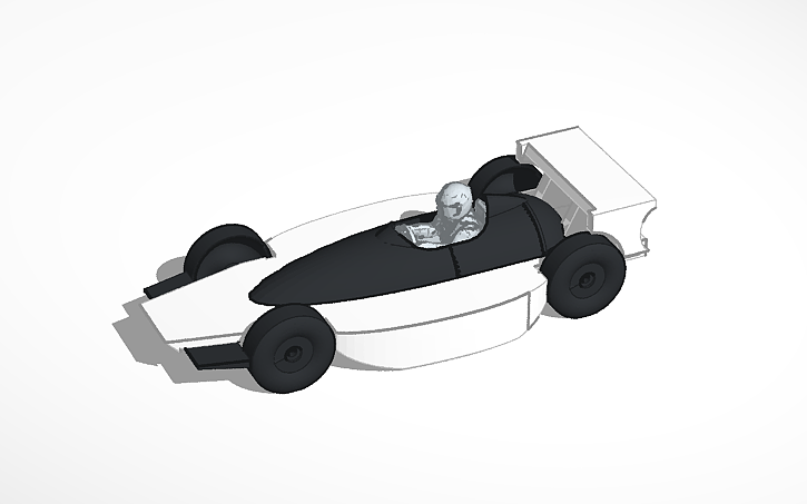 3D design Pinewood derby Racecar - Tinkercad
