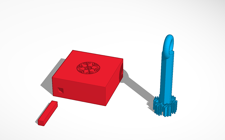 3D design Snowflake lock and key | Tinkercad