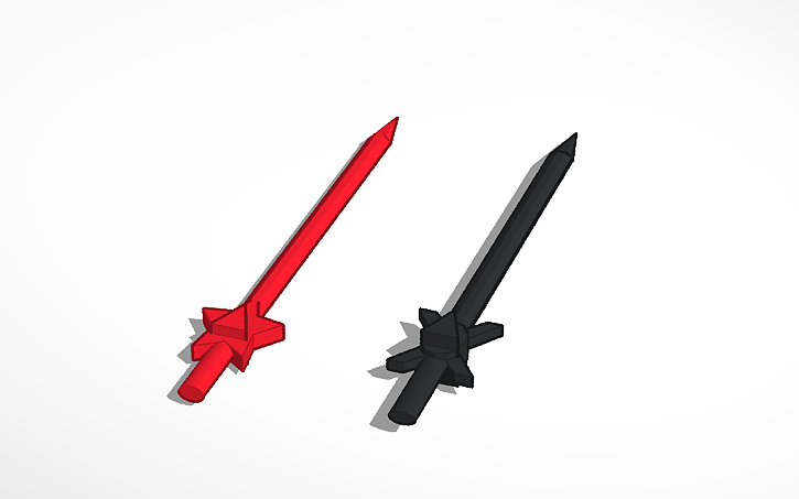 3D design Twin sword | Tinkercad
