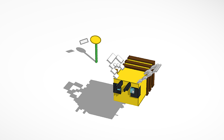 3D design minecraft bee | Tinkercad