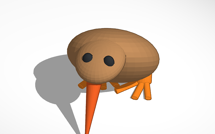 3D design My own Kiwi Bird | Tinkercad