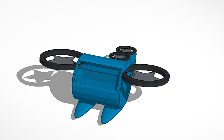3D design mini helicopter | Tinkercad