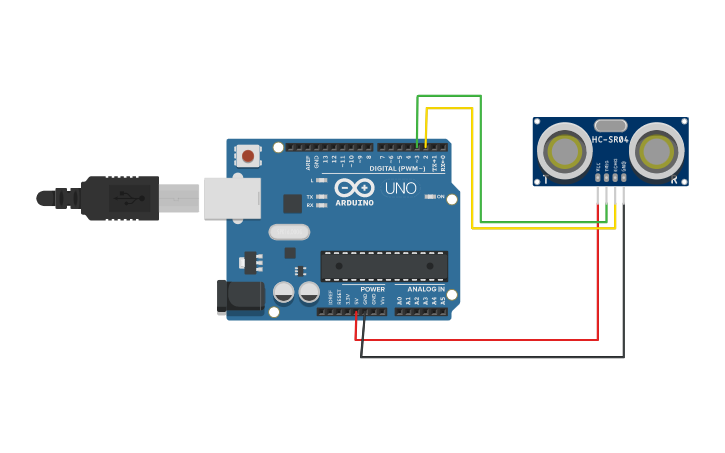 Circuit design proximity sensor - Tinkercad