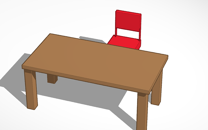 3D design School desk :0 - Tinkercad