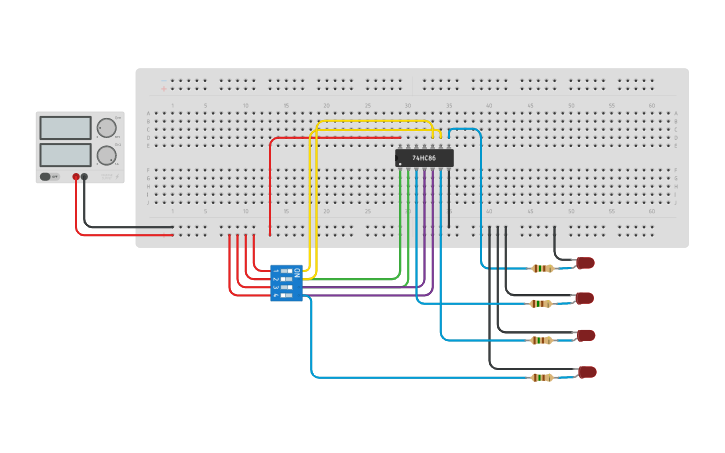 Circuit design 106120140 Binary to Gray | Tinkercad